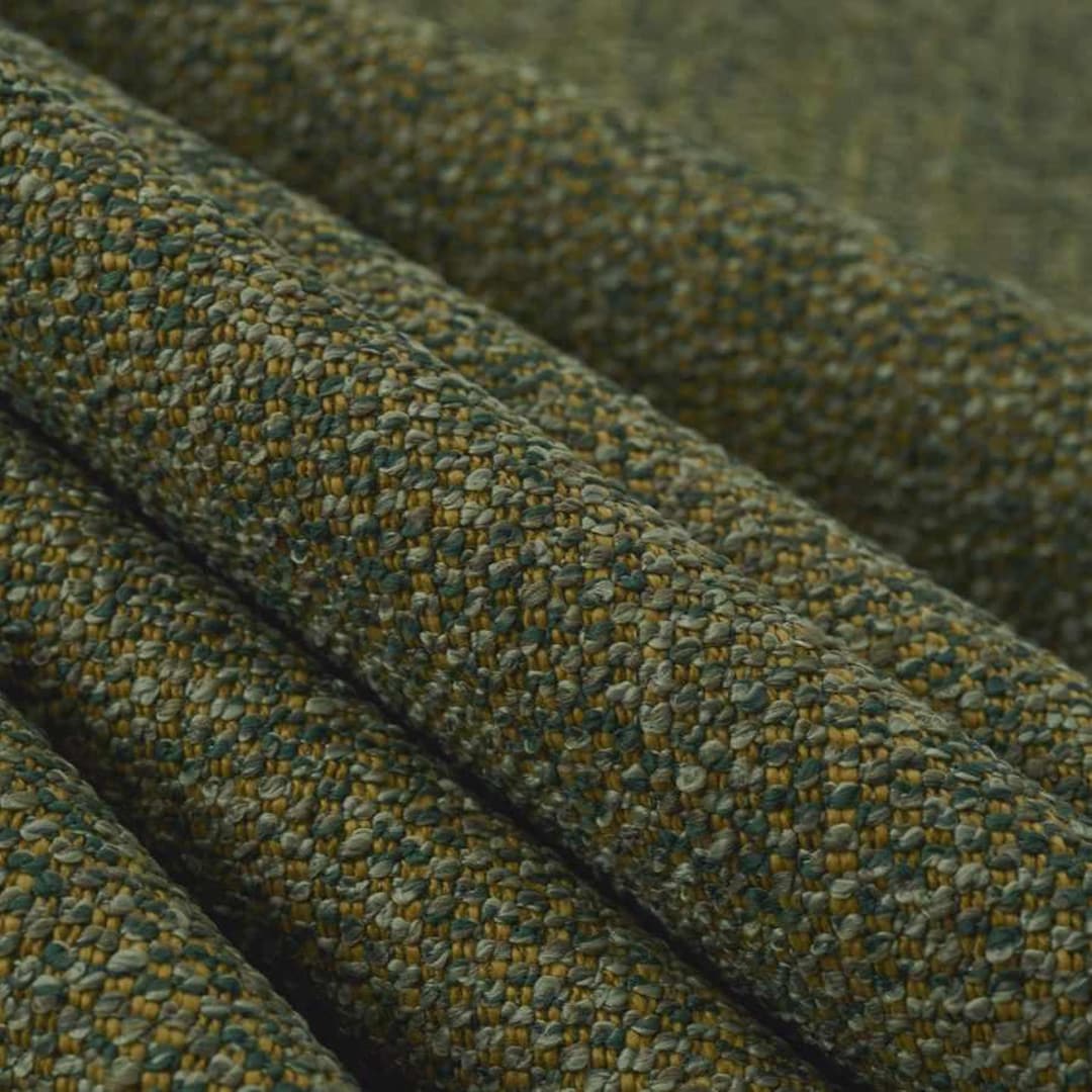 Olive Green Tweed Upholstery Fabric - Chartreuse Tweed Crypton Fabric ...