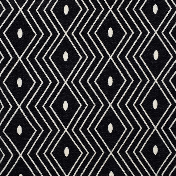 Black White Upholstery Fabric for Furniture Modern Black | Etsy