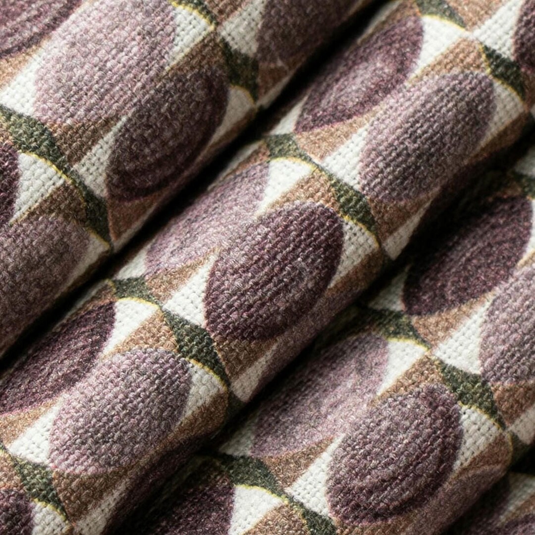Purple Upholstery Fabric - Green Purple Geometric Fabric for Furniture ...
