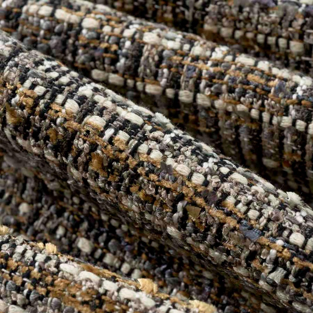 Black White Tweed Upholstery Fabric - Multicolored Fabric for Furniture ...