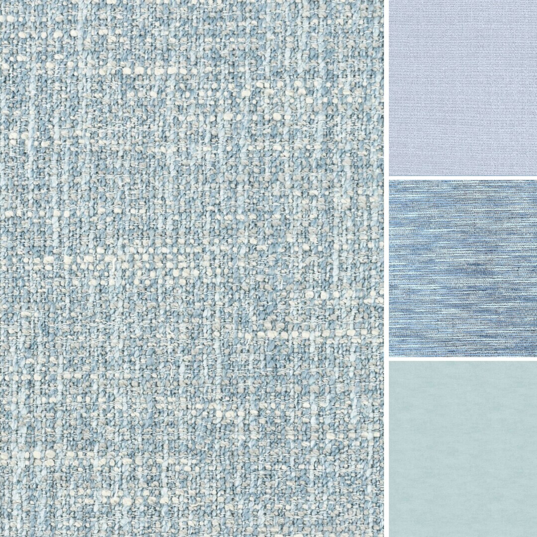 Light Blue Upholstery Fabric Blue Performance Fabric for - Etsy