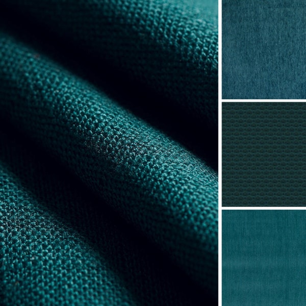 Peacock Blue Fabric - Etsy