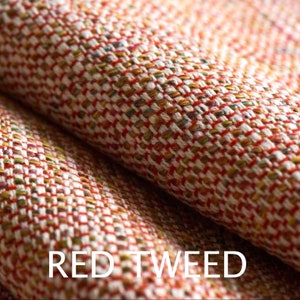 Orange Tweed Upholstery Fabric Multicolored Animal Skin - Etsy