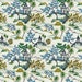 Blue Asian Toile Fabric - Multicolored Embroidered Toile Fabric for ...