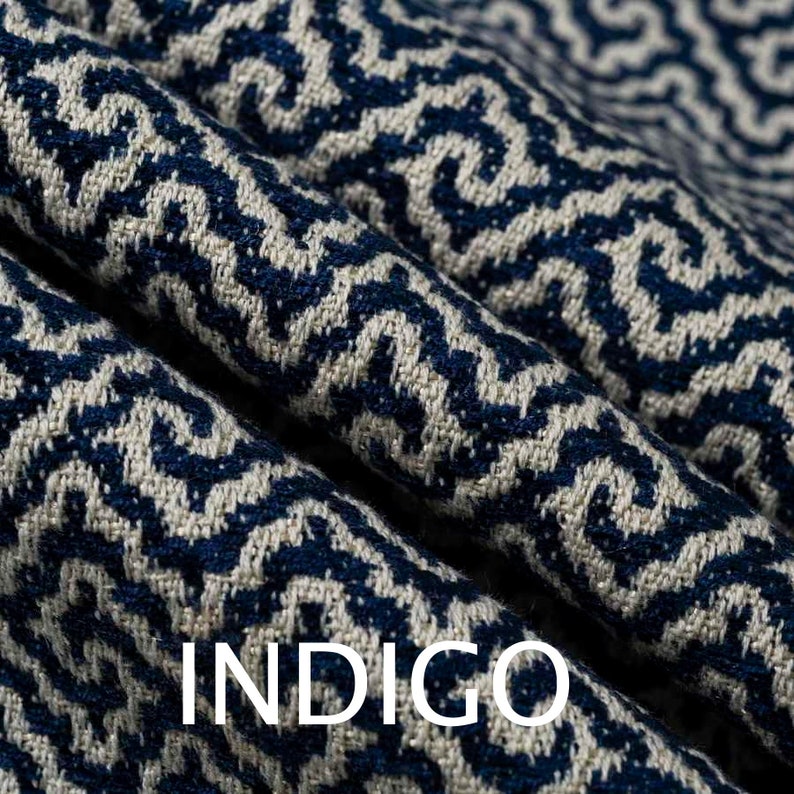 Navy Blue Geometric Upholstery Fabric Durable Cleanable - Etsy Navy Blue Geometric Upholstery Fabric Durable Cleanable - Etsy