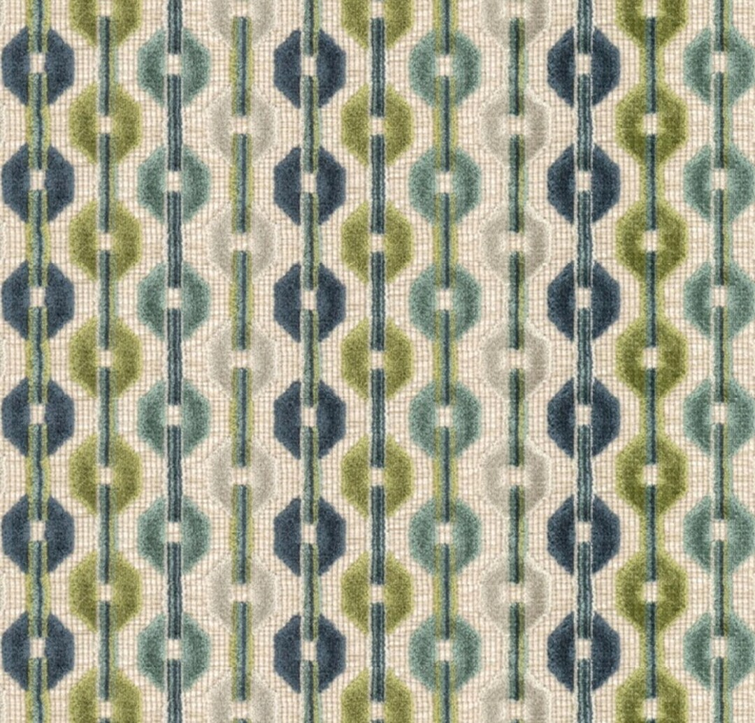 Aqua Velvet Upholstery Fabric - Chartreuse Raised Velvet Fabric for ...