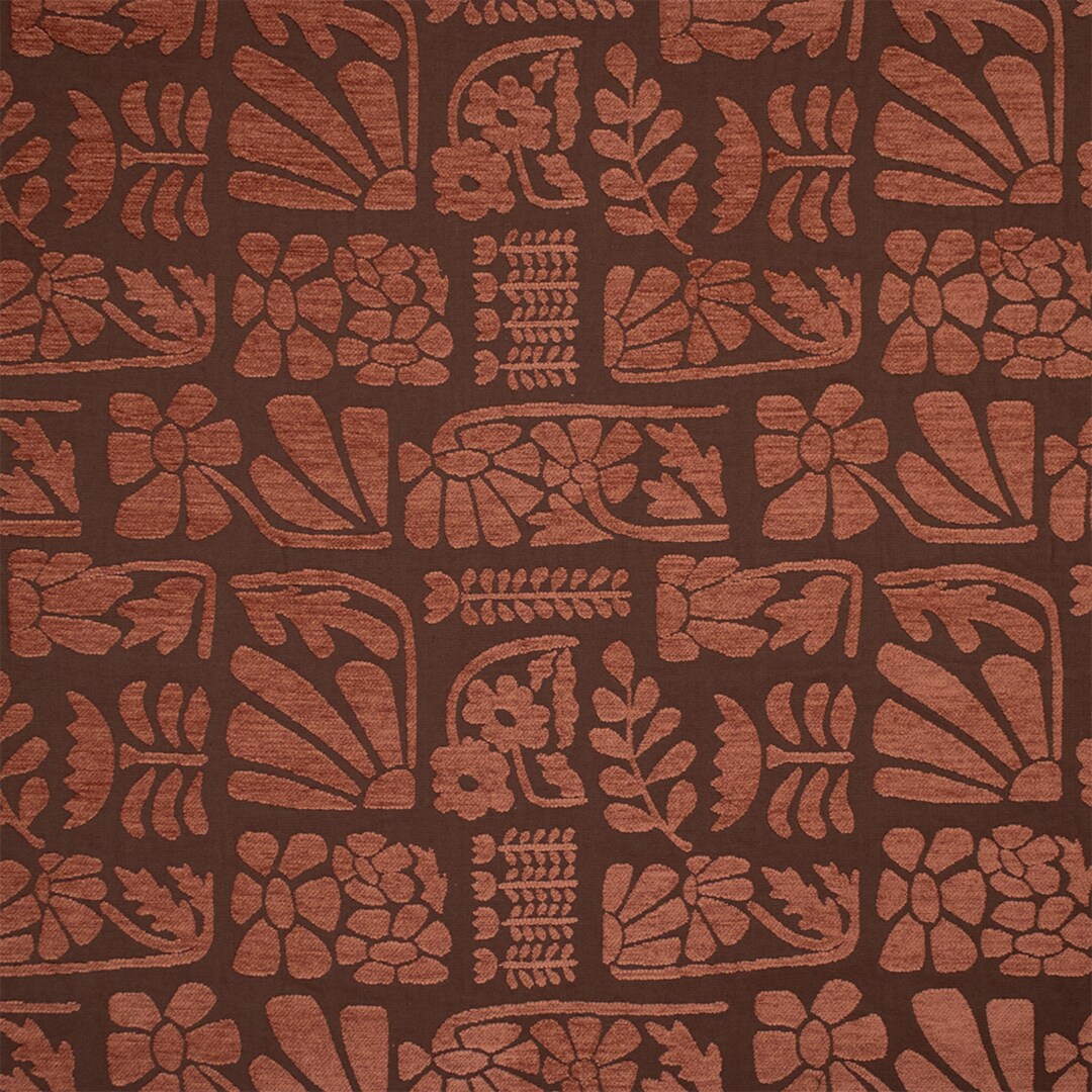 Orange Velvet Upholstery Fabric - Coral Raised Velvet for Furniture ...