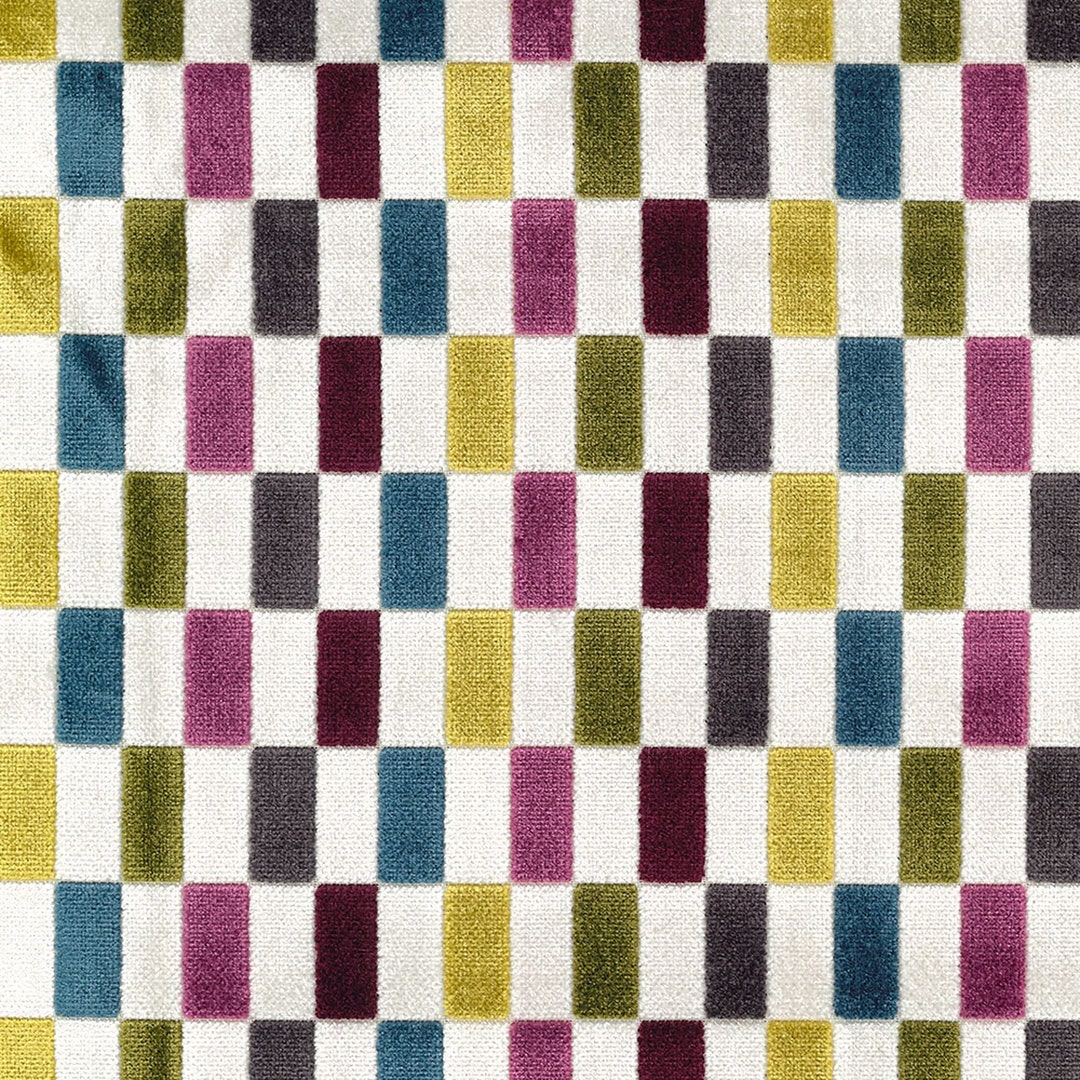 Olive Green Velvet Upholstery Fabric Geometric Velvet Purple Velvet ...