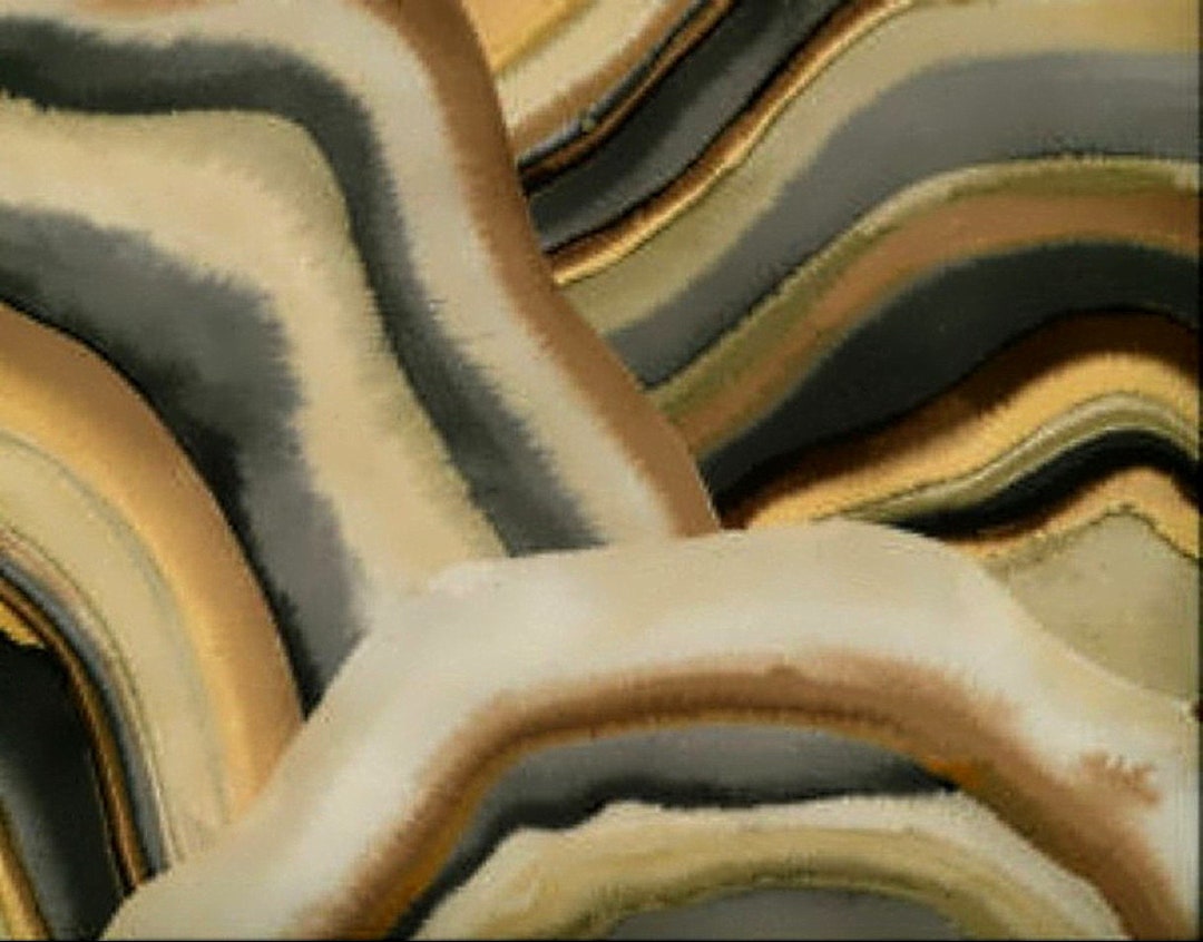 Grey Velvet Upholstery Fabric for Furniture Modern Abstract Printed ...