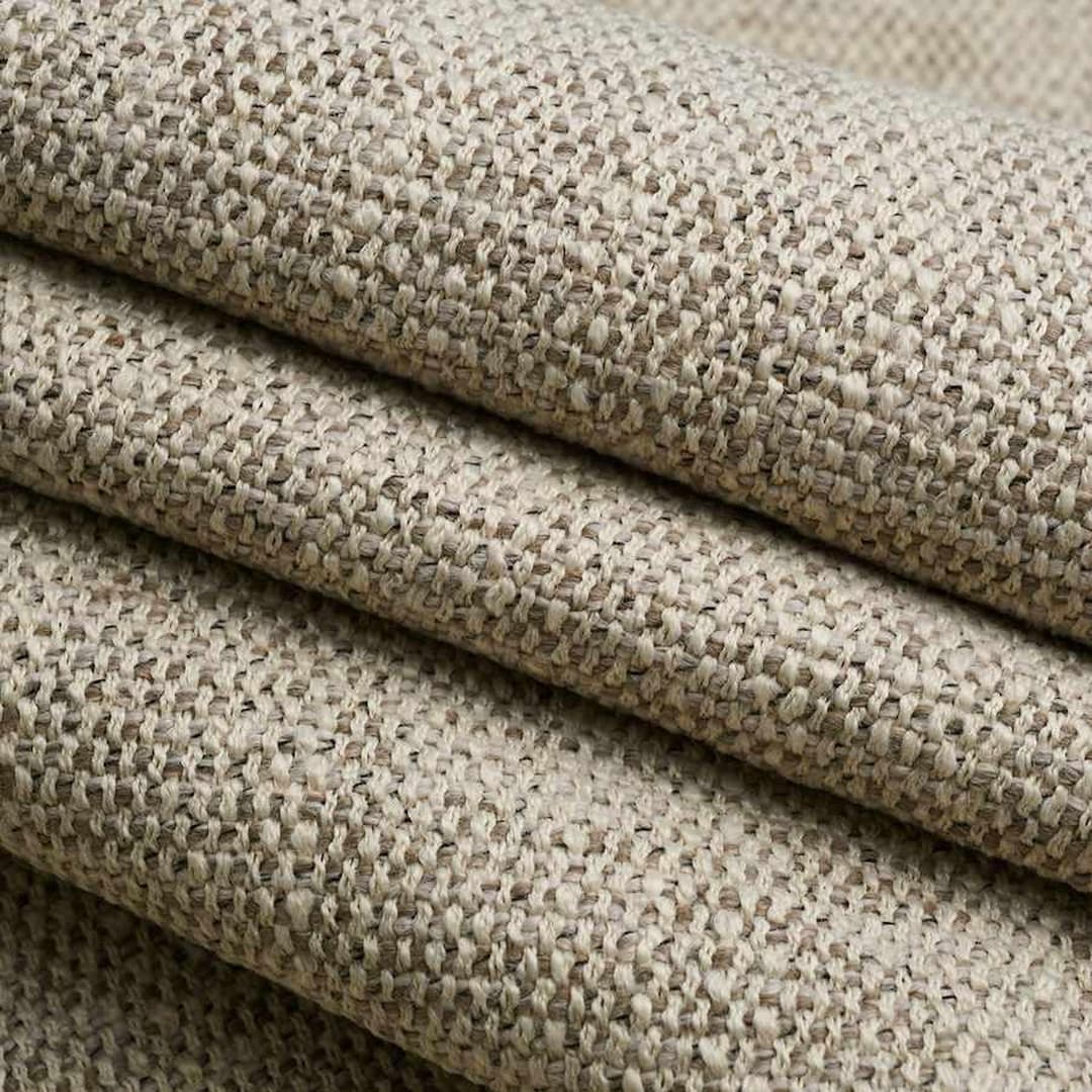 Taupe Upholstery Fabric - Light Brown Tweed Fabric for Sofas and Chairs ...