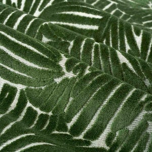 Forest Green Velvet Upholstery Fabric - Dark Green Raised Velvet for ...