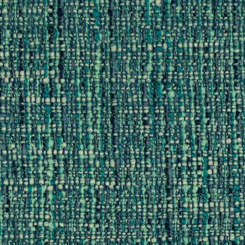 Teal Blue Upholstery Fabric for Furniture Turquoise Tweed - Etsy