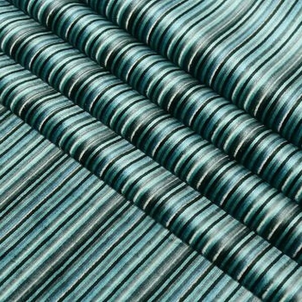 Aqua Striped Fabric - Etsy