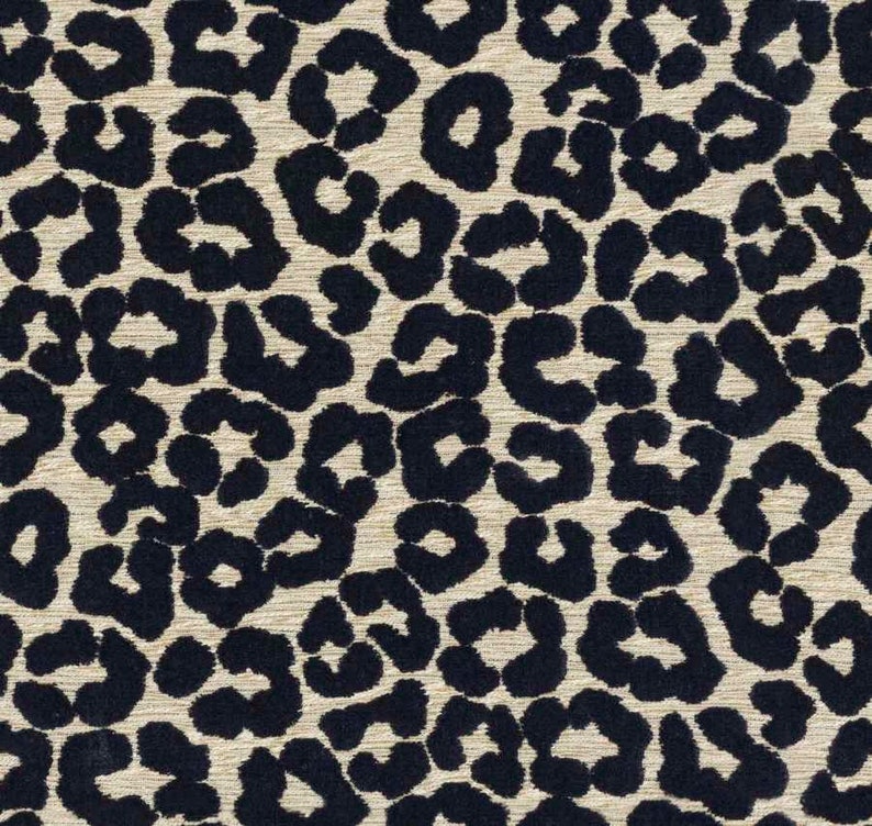 Navy Blue Animal Velvet Upholstery Fabric - Exotic Animal Velvet ...