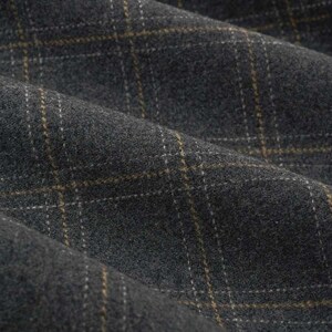 Grey Plaid Upholstery Fabric for Furniture Dark Grey Wool Plaid Fabric ...