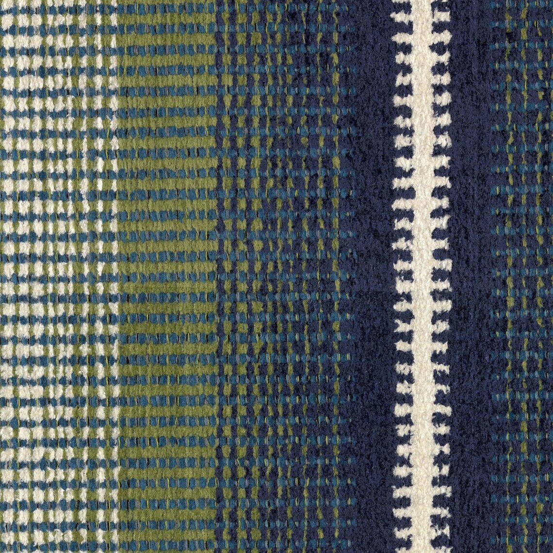Green Crypton Upholstery Fabric - Navy Blue Olive Green Stripe Fabric ...