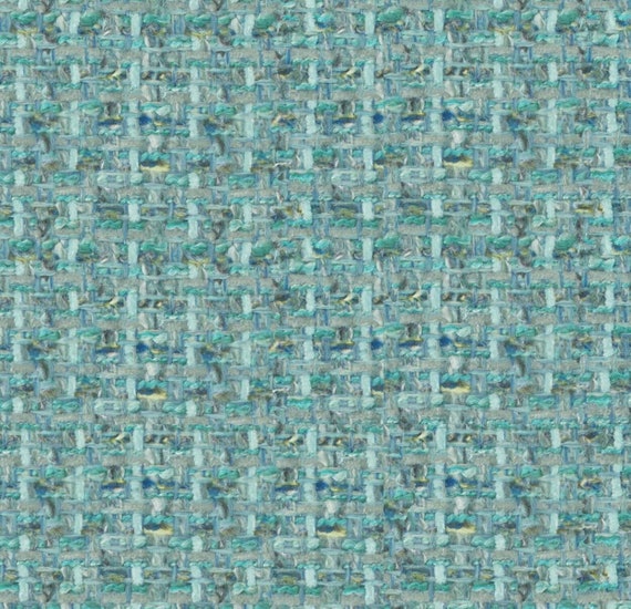 Turquoise Upholstery Fabric Light Blue Stain Resistant | Etsy