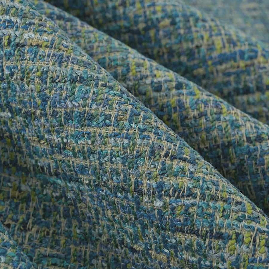 Blue Crypton Upholstery Fabric - Blue Chartreuse Tweed Fabric for ...