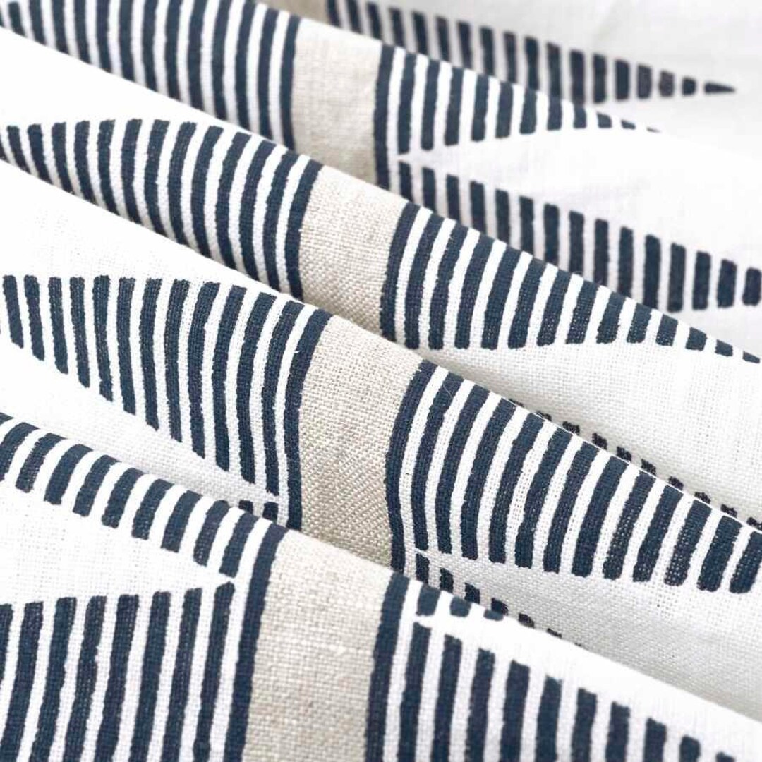 Navy Blue Geometric Upholstery Fabric Navy White Linen Striped Fabric ... Navy Blue Geometric Upholstery Fabric Navy White Linen Striped Fabric ...