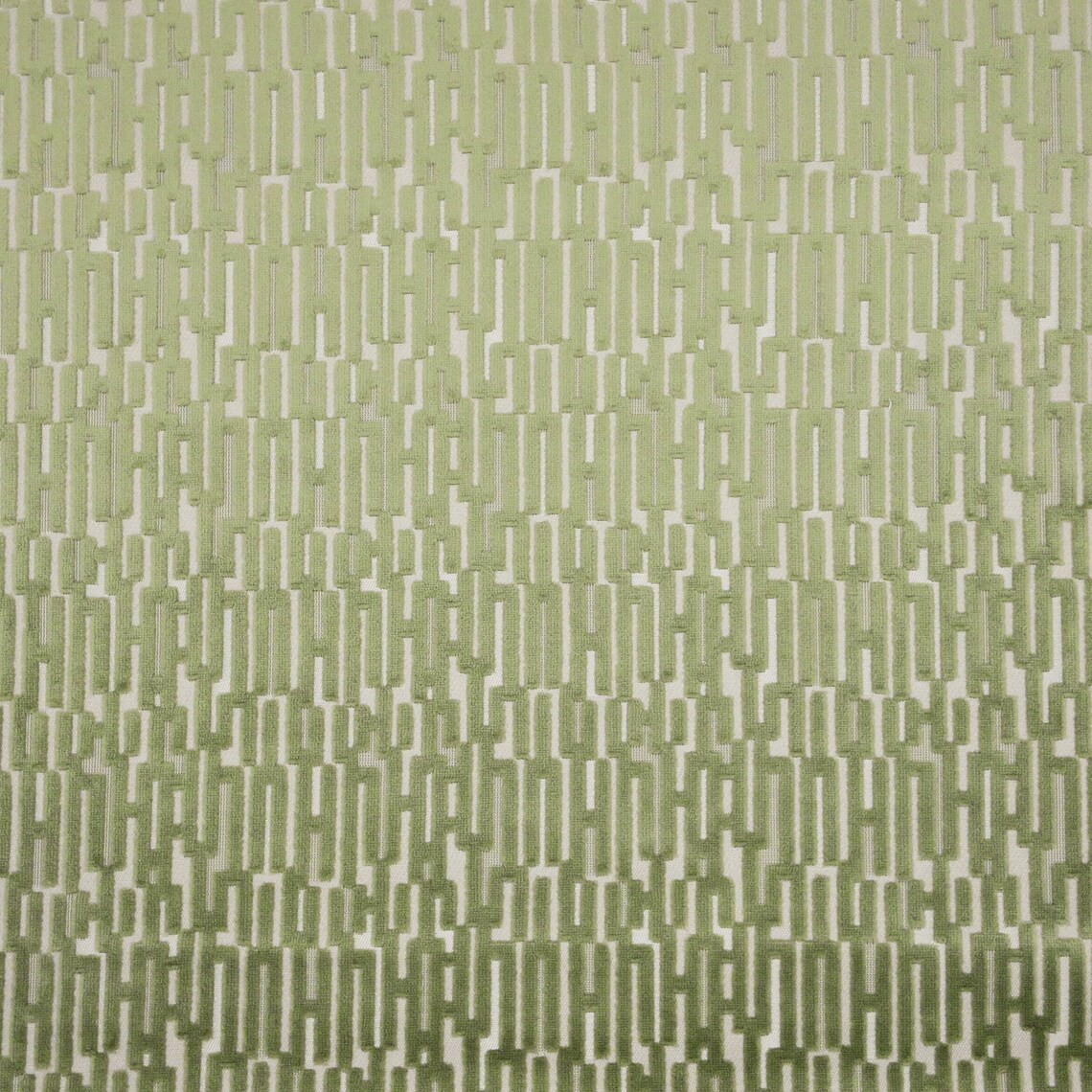 Green Crypton Velvet Upholstery Fabric Light Green Geometric - Etsy