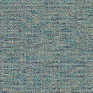 Peacock Blue Tweed Upholstery Fabric Heavyweight Durable Crypton ...