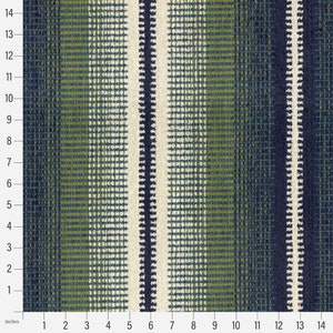 Green Crypton Upholstery Fabric - Navy Blue Olive Green Stripe Fabric ...