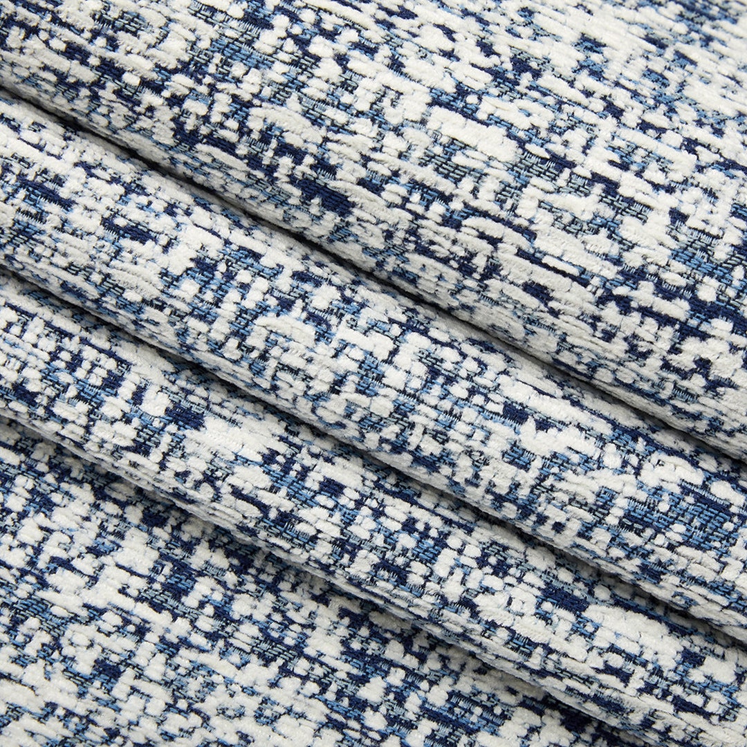 Blue Crypton Upholstery Fabric - Sapphire Blue Chenille Performance ...