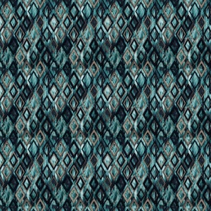 Modern Turquoise Velvet Upholstery Fabric - Teal Navy Blue Diamond ...