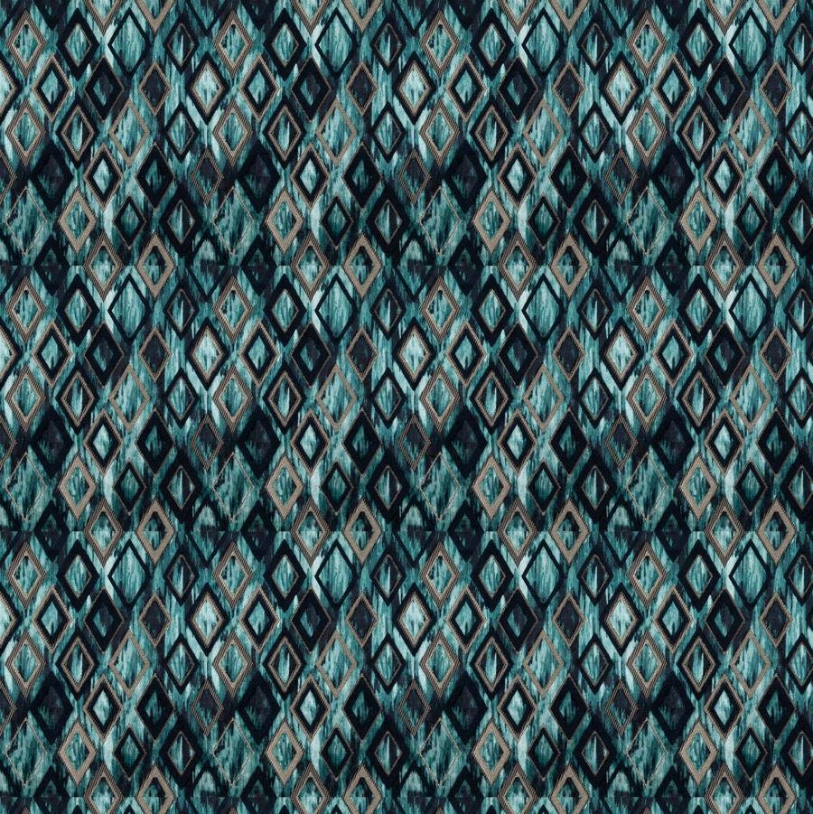 Modern Turquoise Velvet Upholstery Fabric Teal Navy Blue - Etsy