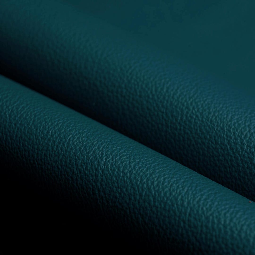 Peacock Blue Leather Hide - Premium Upholstery Leather - Protected 100% ...