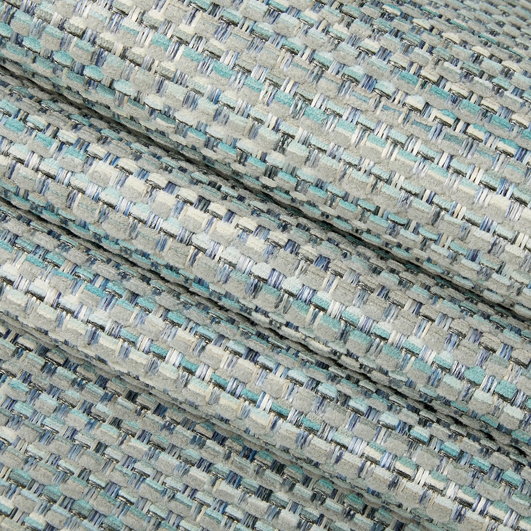 Aqua Blue Upholstery Fabric - Light Blue Tweed Upholstery Fabric - Aqua ...