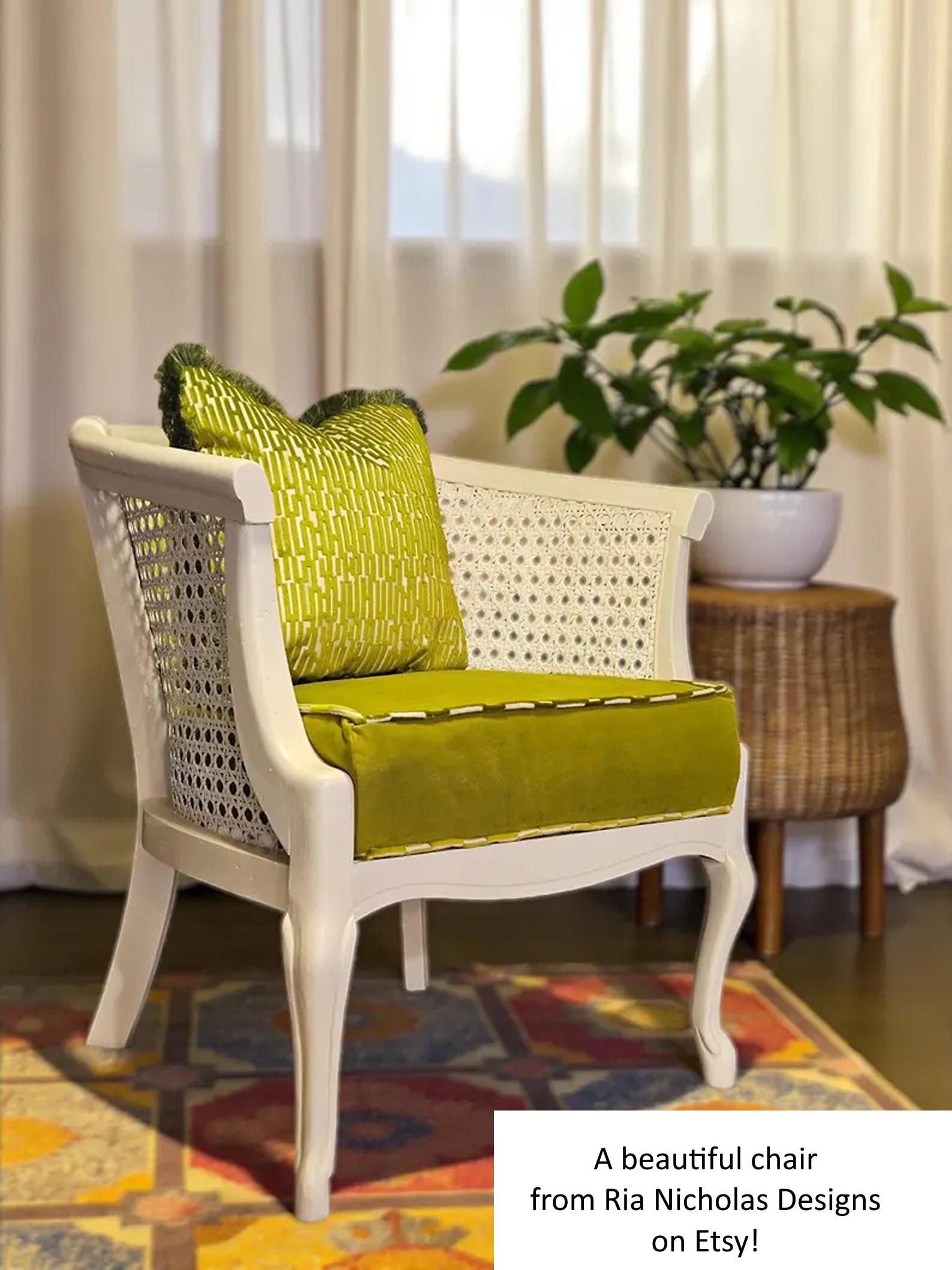 Chartreuse Velvet Upholstery Fabric - Geometric Velvet for Sofas and ...
