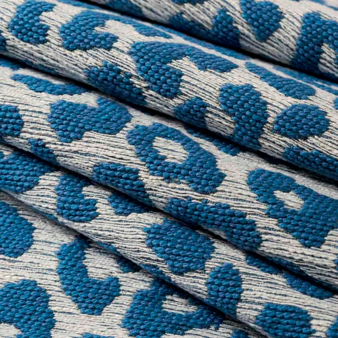 Blue Crypton Upholstery Fabric - Modern Blue Animal Fabric for ...