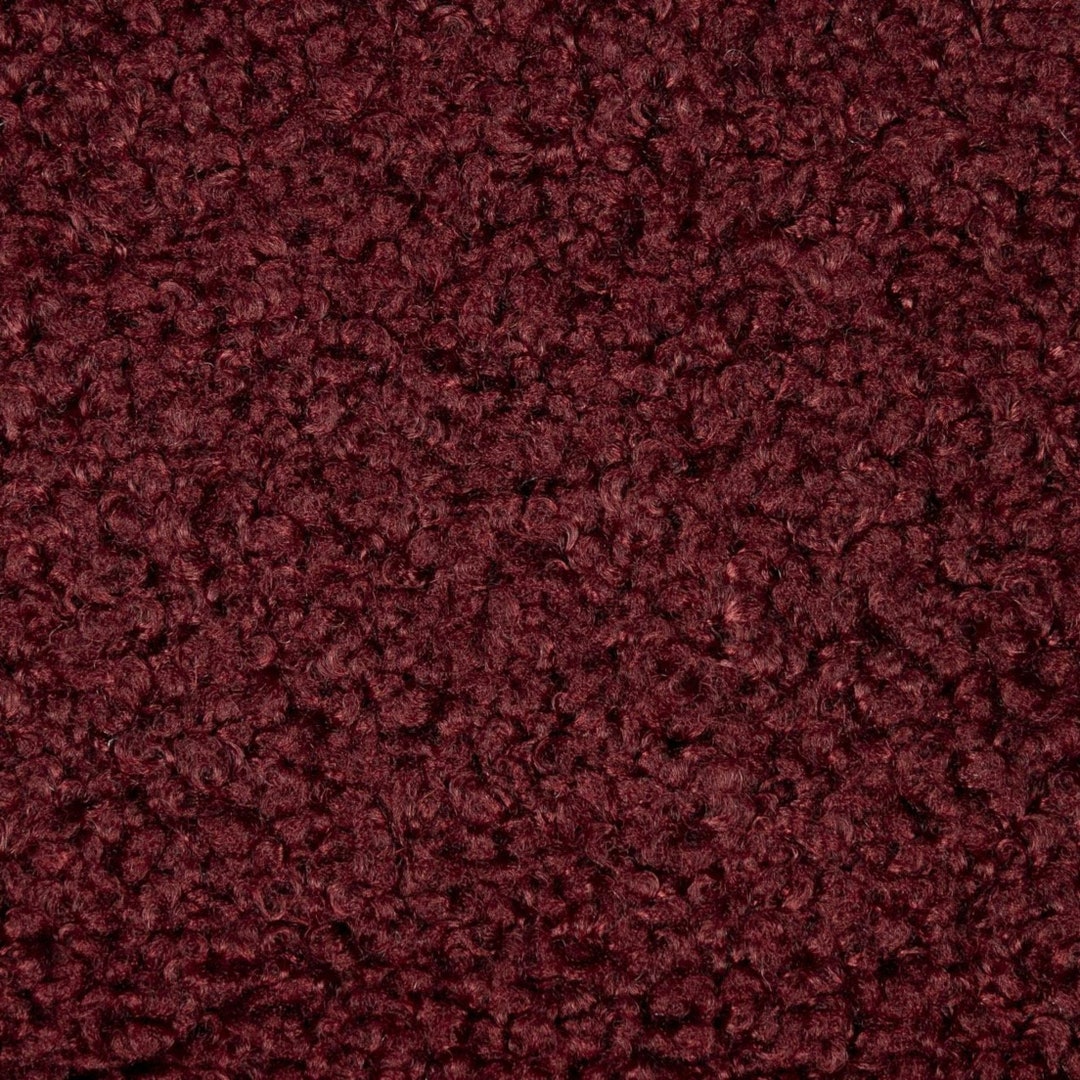 Burgundy Upholstery Fabric for Furniture Dark Red Chunky Weave Fabric ...