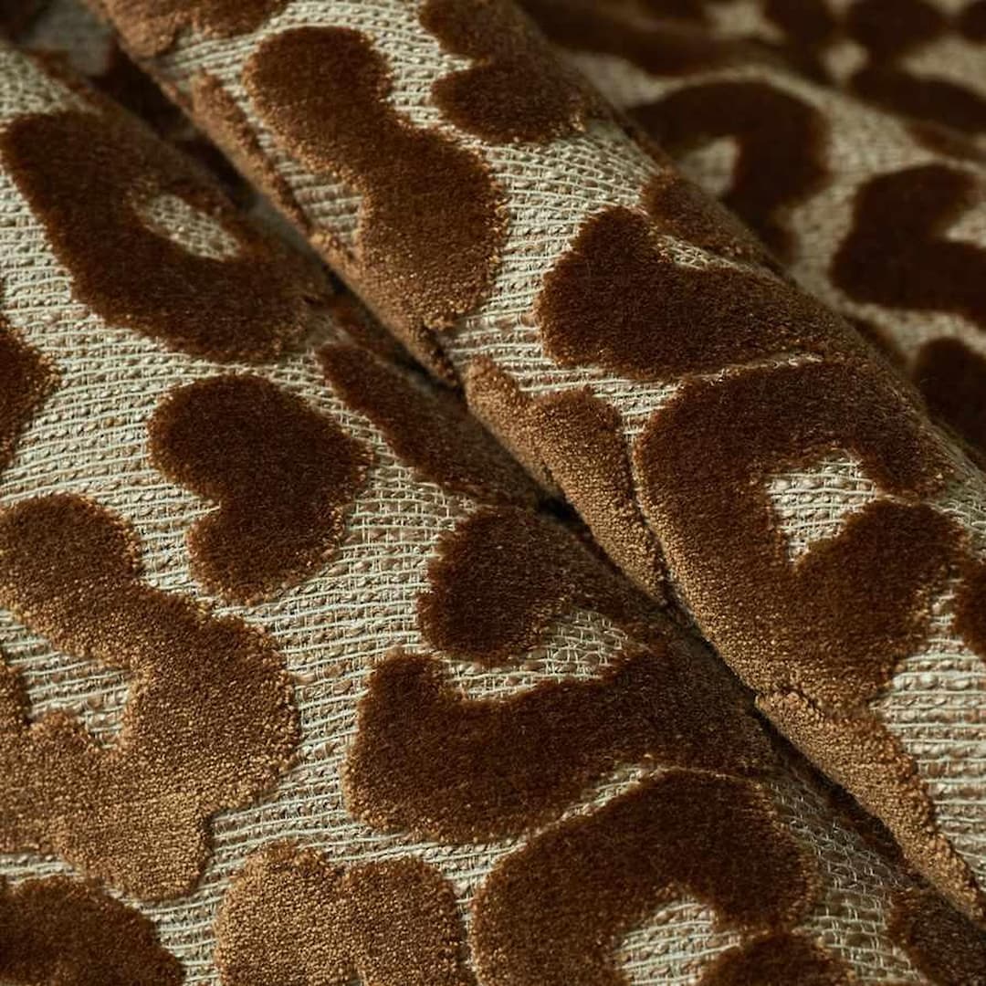 Animal Velvet Upholstery Fabric - Copper Velvet Upholstery Fabric for ...