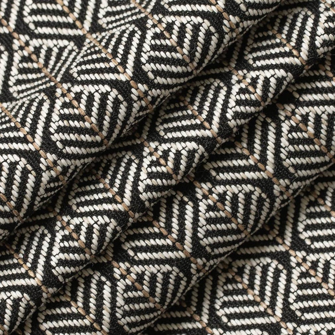 Black White Upholstery Fabric - Black Geometric Fabric for Furniture ...