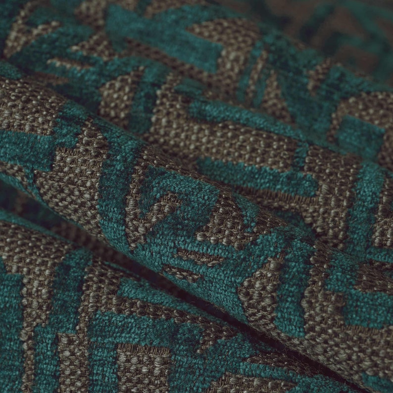 Teal Velvet Upholstery Fabric Dark Teal Velvet Stain | Etsy