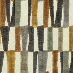 Copper Velvet Upholstery Fabric - Multicolored Velvet for Furniture ...