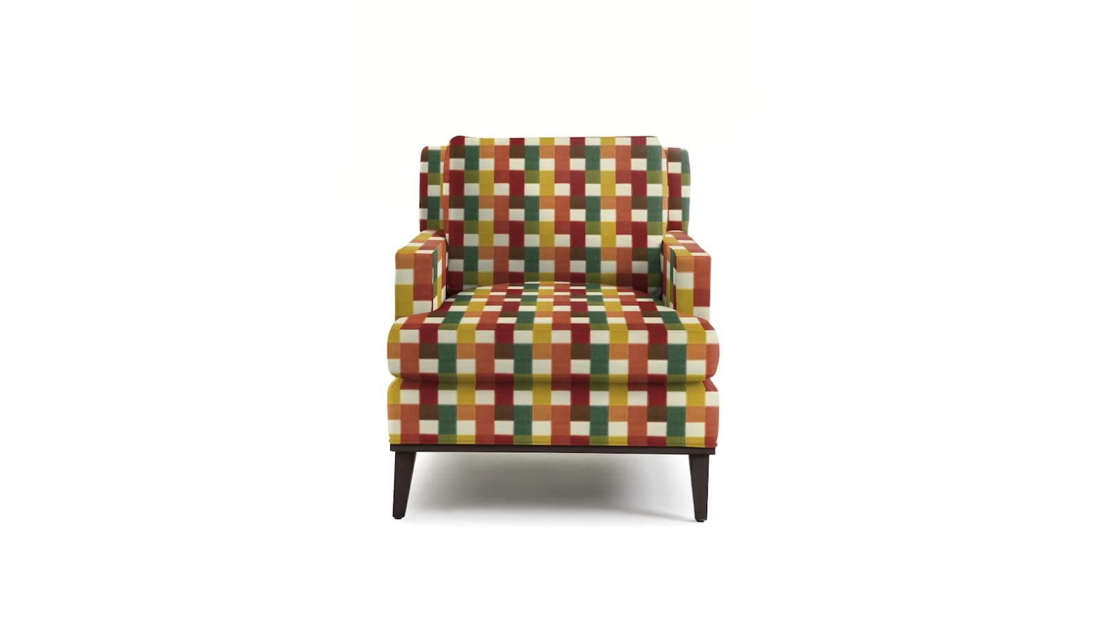 Orange Velvet Upholstery Fabric - Pink Green Geometric Velvet for ...
