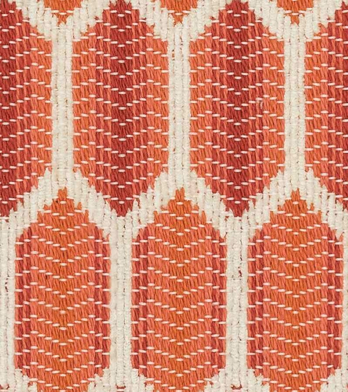 Orange Geometric Upholstery Fabric Durable Pink Orange - Etsy