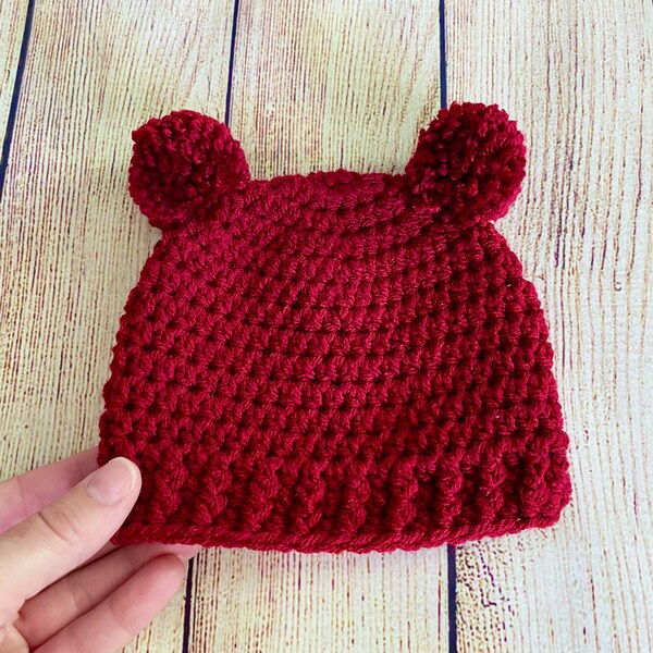 Red Baby Hat - Etsy