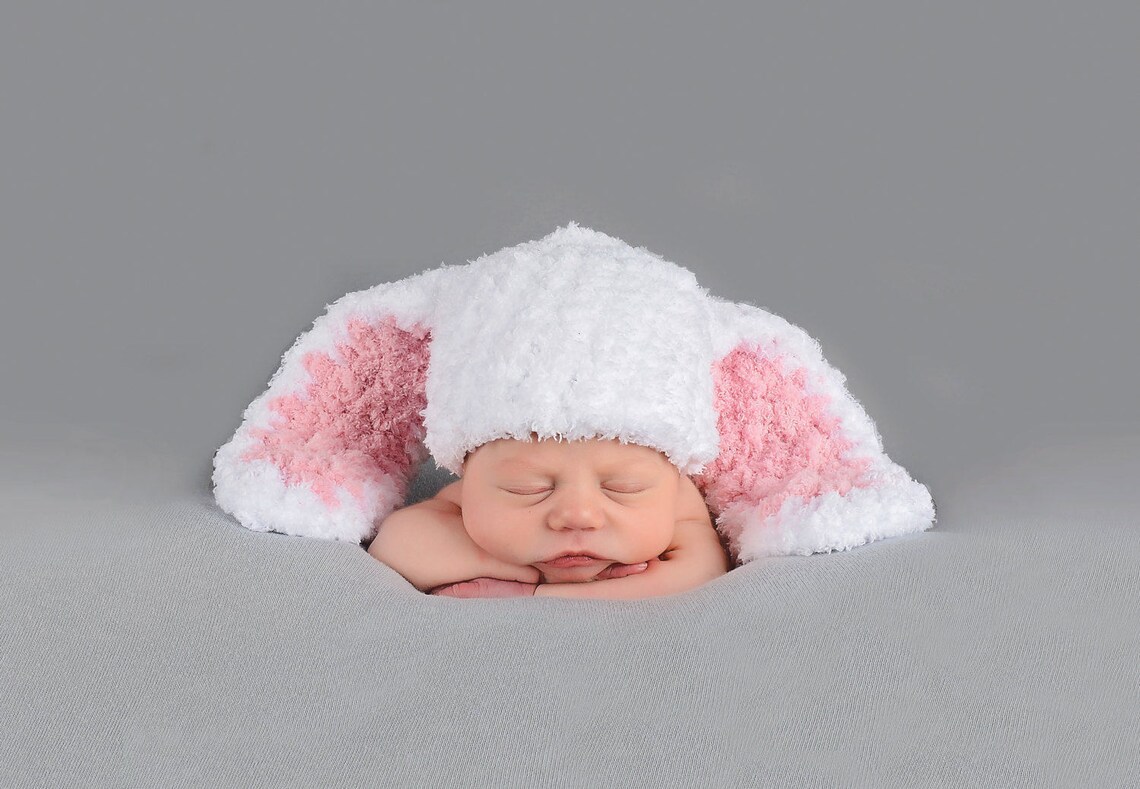 Baby Bunny Hat 6 Colors Newborn Boy & Girl Hospital Beanie for | Etsy