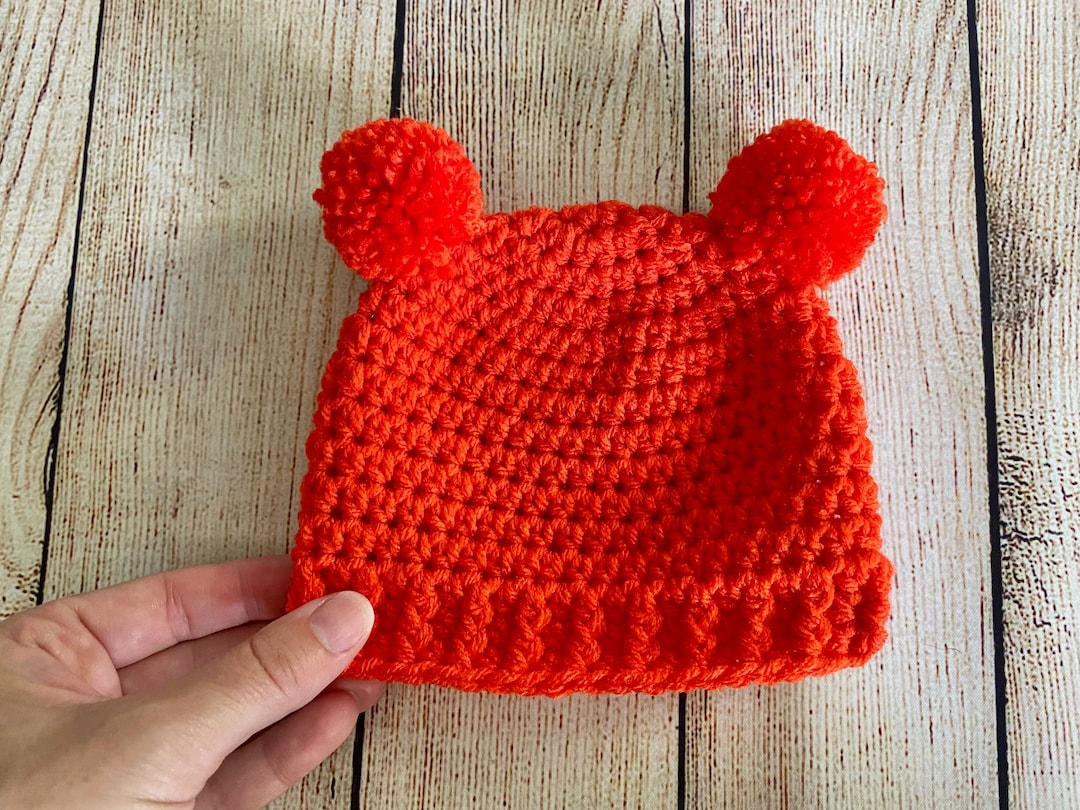 Orange Baby Hat 65 Color Mini Pom Bear Hospital Beanie Boy Girl Fall ...