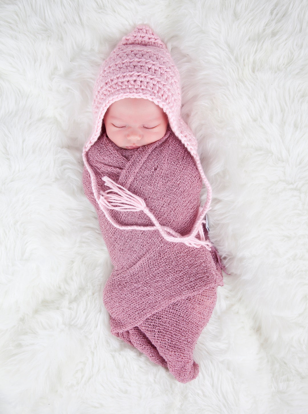 Baby Girl Elf Hat, Pixie Hospital Bonnet, Coming Home Outfit, Newborn ...