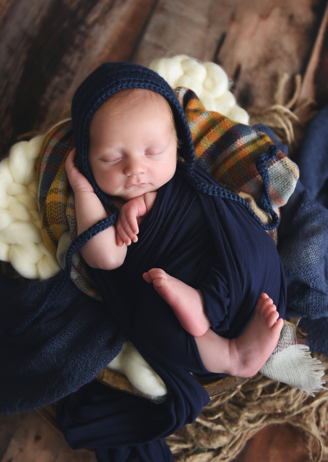 46 Colors Newborn Baby Boy Bonnet Crochet Hospital Hat for Coming Home ...
