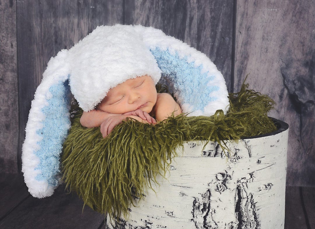 Baby Bunny Hat 6 Colors Newborn Boy & Girl Hospital Beanie for - Etsy