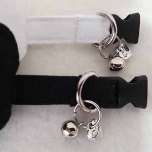 Cat Collar/ Black Angel Wing Cat Collar/ Red Heart Cat Collar/ Felt ...