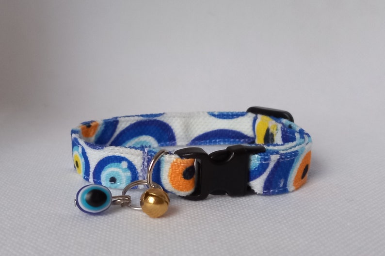 Evil Eye Cat Collar''turkish Evil Eye'' Evil - Etsy