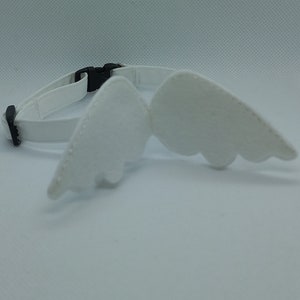 Angel Cat Collar/ Angel Wing Cat Costume-''white+color Option''-wedding ...