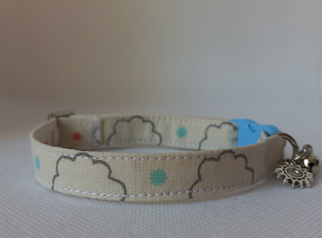 Cloud Cat Collar-''sun- Sky''- Beige Cloud Cat Collar/ Adjustable ...